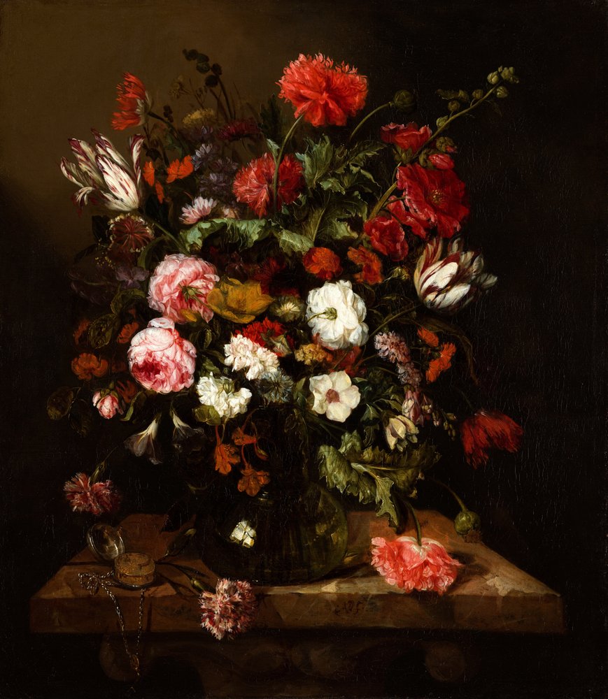 Stillleben mit Blumen von Abraham Hendricksz van Beyeren