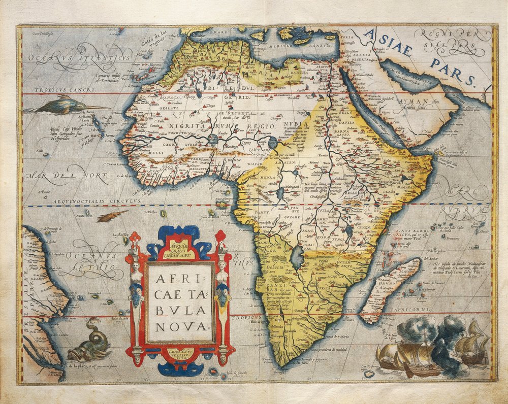 Karte von Afrika, aus Theatrum Orbis Terrarum von Abraham Ortelius