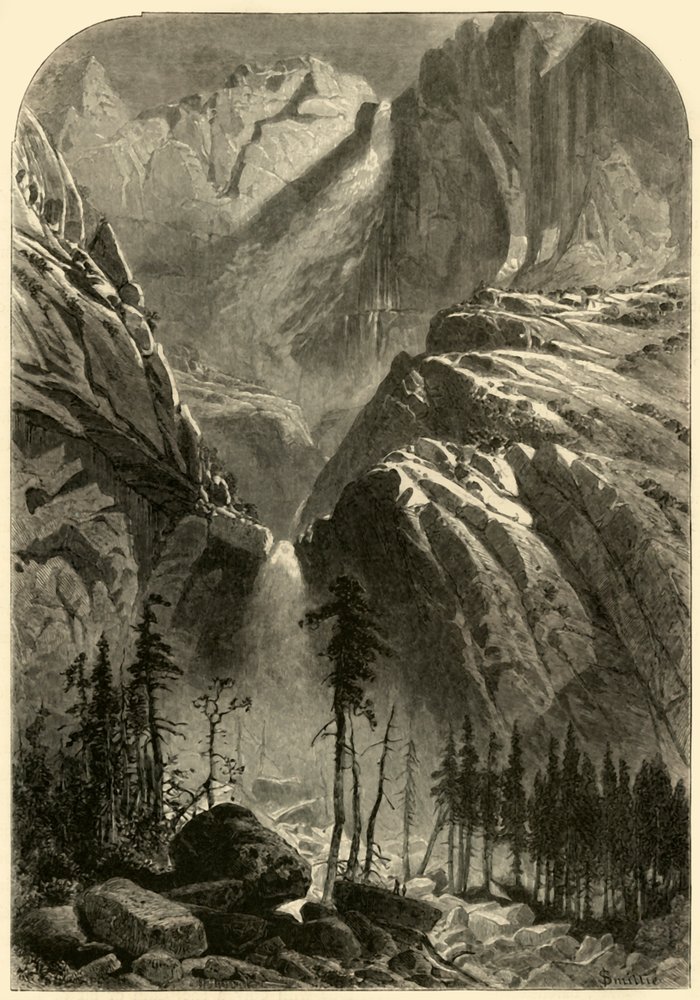 'Yosemite Fall', 1872 von Alfred Harral: Kunstdruck kaufen