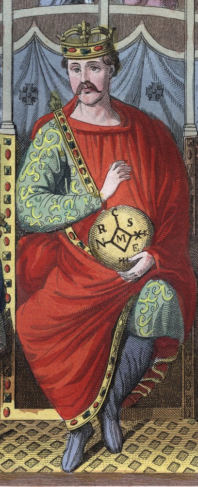 Karl der Kahle, König von Westfranken, Italien und Heiliger Römischer ...