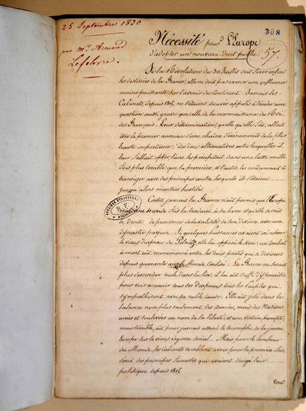 Denkschrift über die Notwendigkeit für Europa, ein neues öffentliches ...