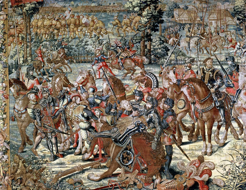 Die Schlacht von Pavia. Die Gefangennahme von Franz I. (1494-1547) 24 ...