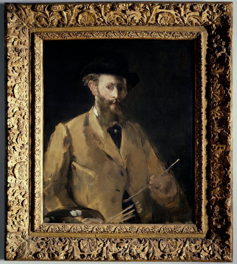 Selbstporträt mit Palette von Édouard Manet: Kunstdruck