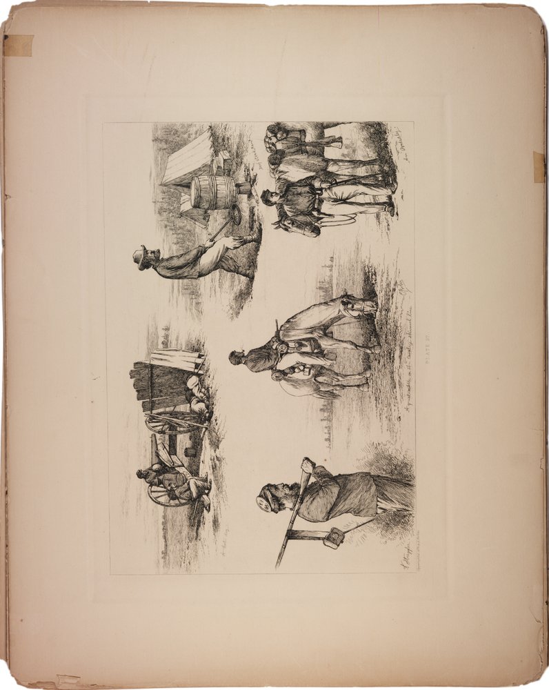 Ein heißer Tag, 1876 von Edwin Austin Forbes: Kunstdruck