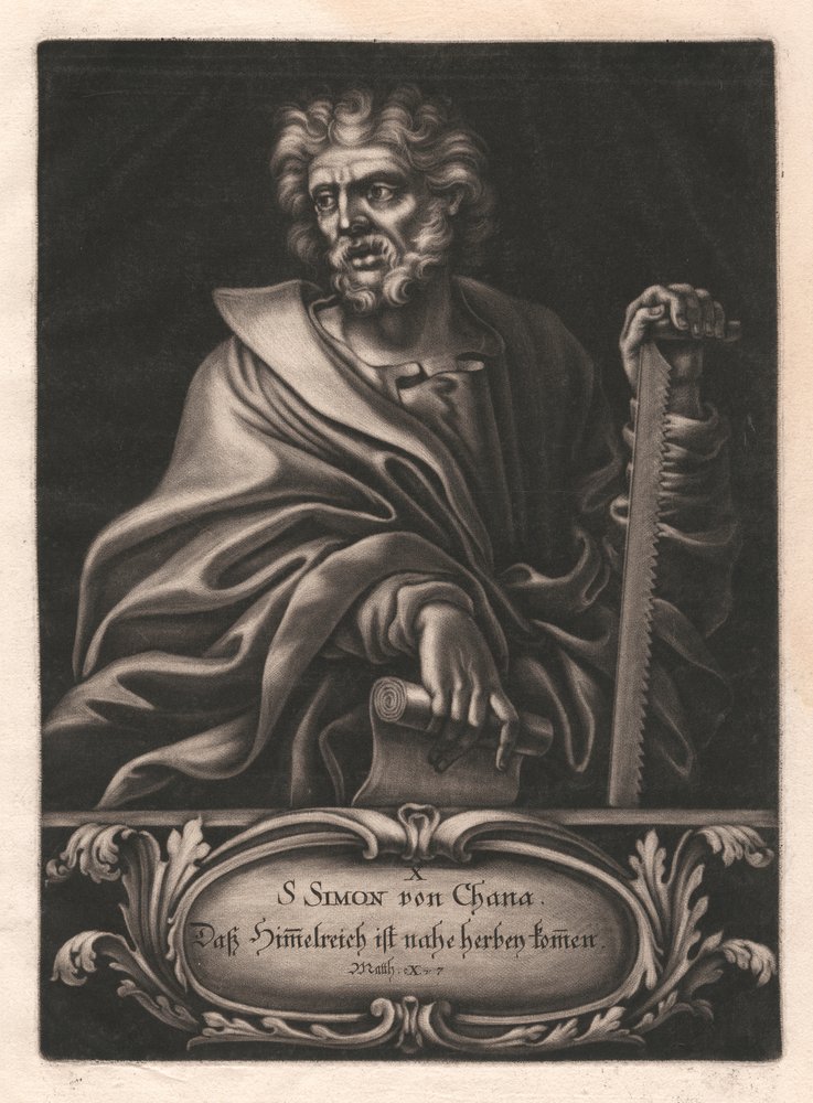 S. Simon von Elias Nessenthaler: hochwertiger Kunstdruck