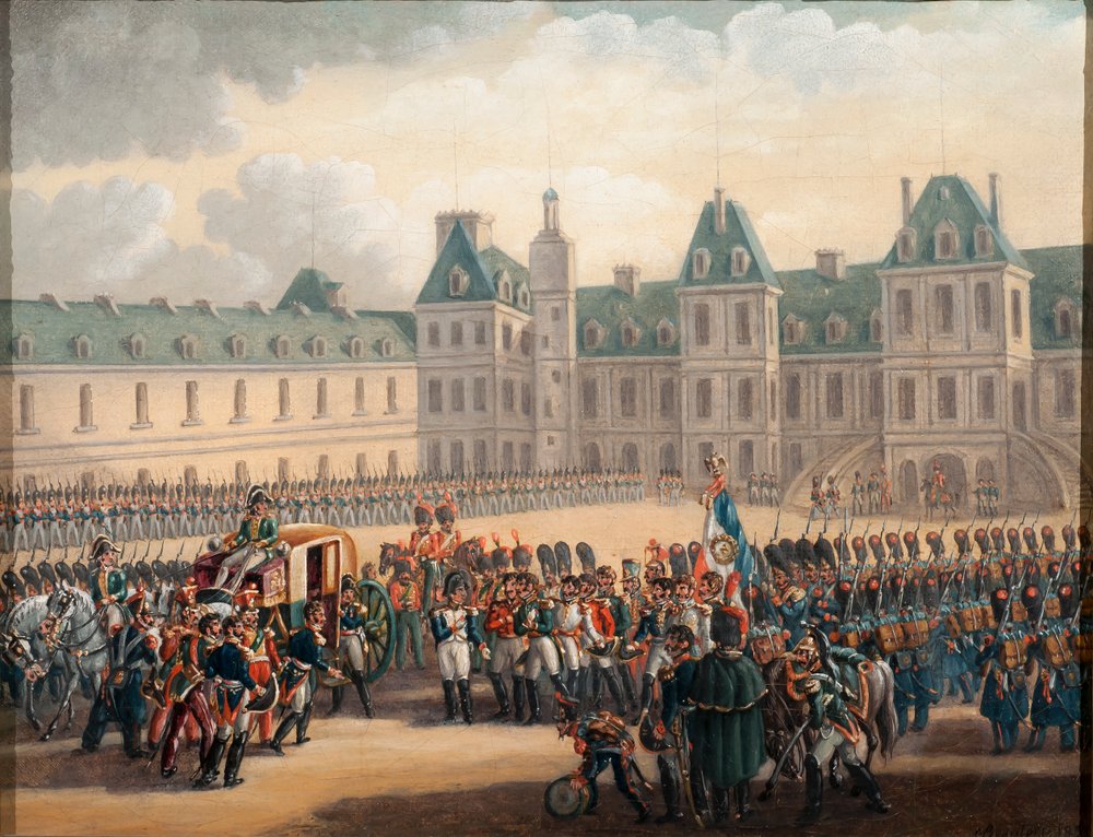 Napoleons Abschied in Fontainebleau, 20. April 1814, 1835