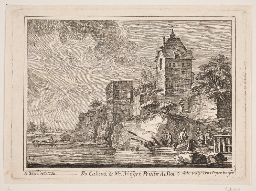 Eine alte Burg von Georg Mathias Fuchs: Kunstdruck kaufen