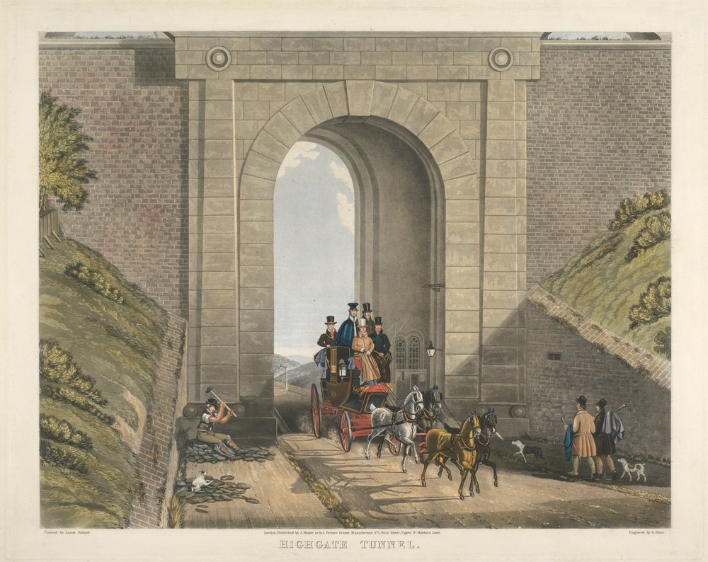 [Kutschenfahrt]: Highgate Tunnel von George Hunt: Kunstdruck