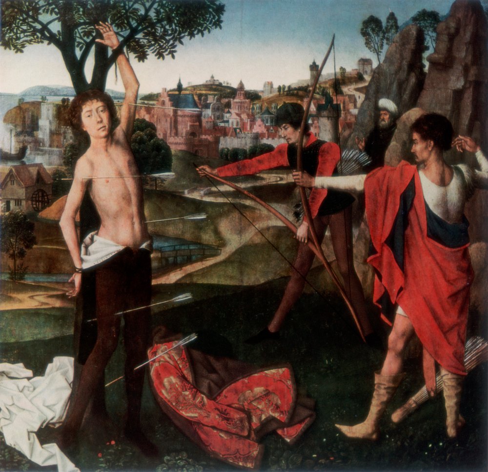 Martyrium des Heiligen Sebastian, 1927 von Hans Memling