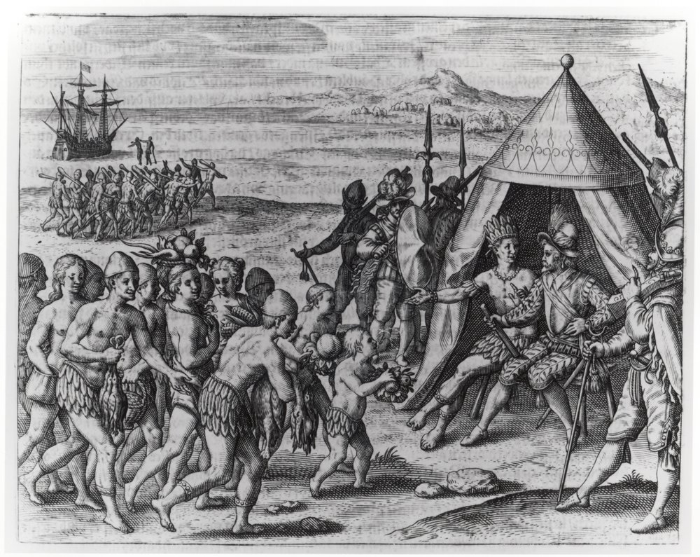 Sir Walter Raleigh (1554-1618) versucht, Freundschaft mit König ...