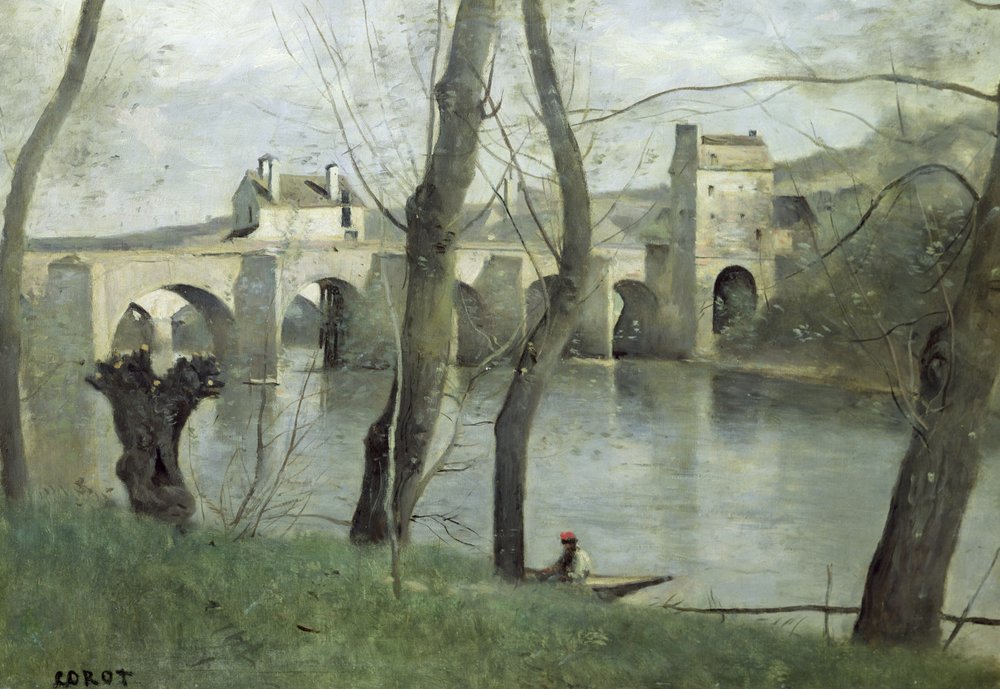 Die Brücke von Mantes von Jean-Baptiste-Camille Corot