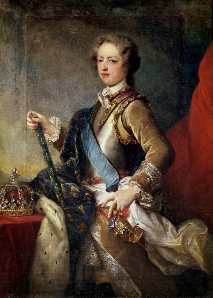 Ludwig XV. (1710-74) im Alter von 15 Jahren, nach 1725