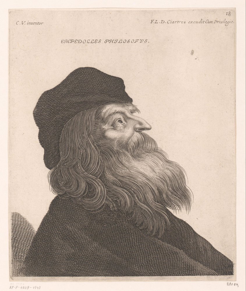 Porträt von Empedokles von Jerôme David (attributed to)