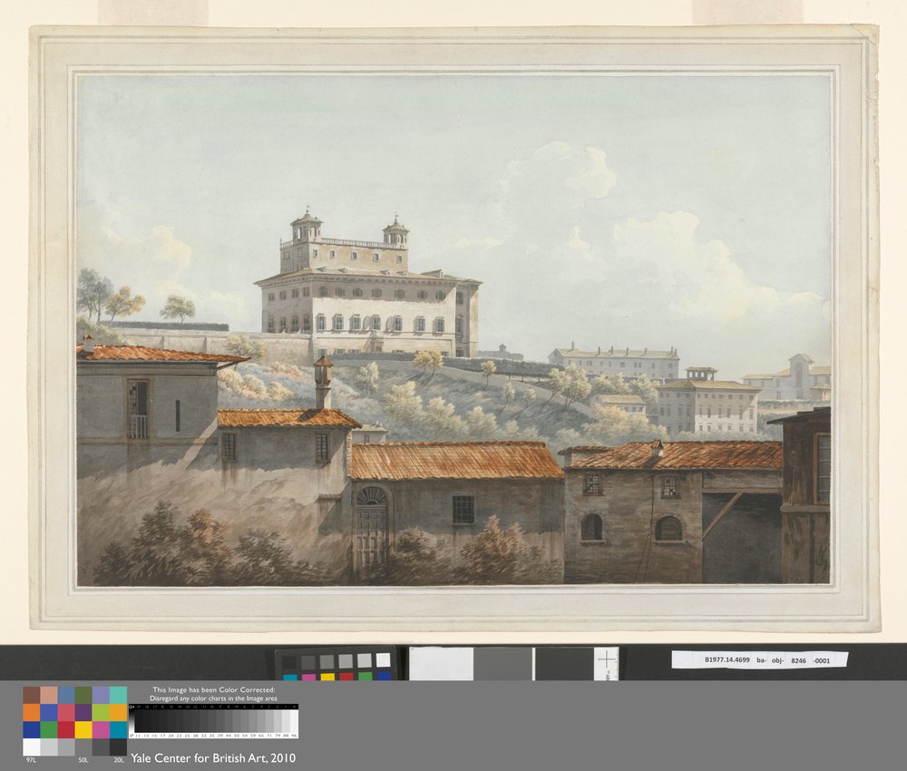 Die Villa Medici, Rom von John Warwick Smith: Kunstdruck