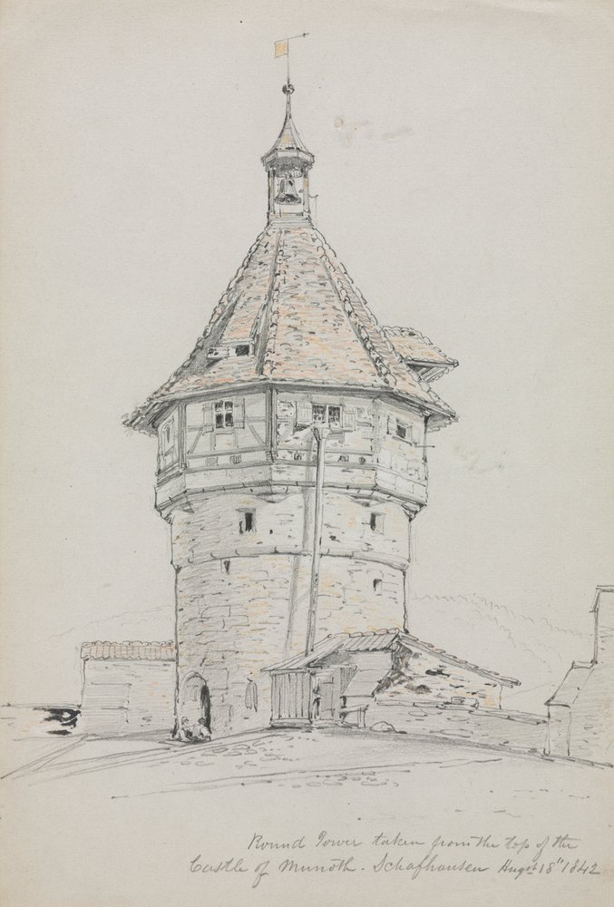 Runder Turm, Schloss Munoth, Schaffhausen, Schweiz