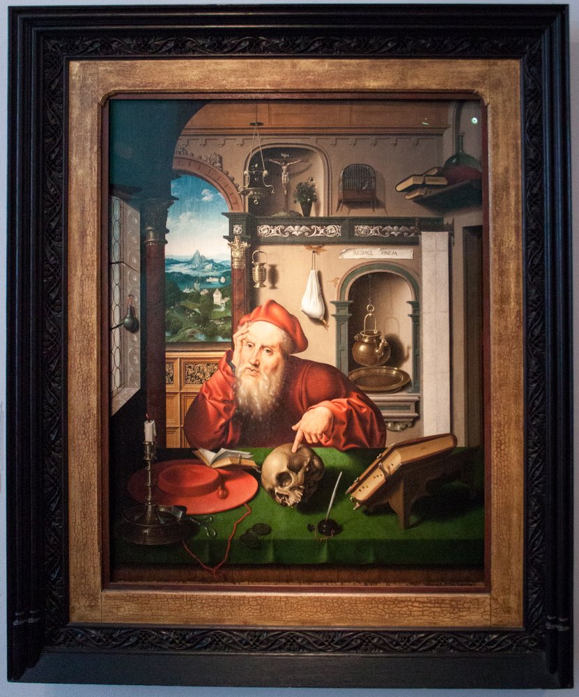 Der heilige Hieronymus von Joos van Cleve: Kunstdruck