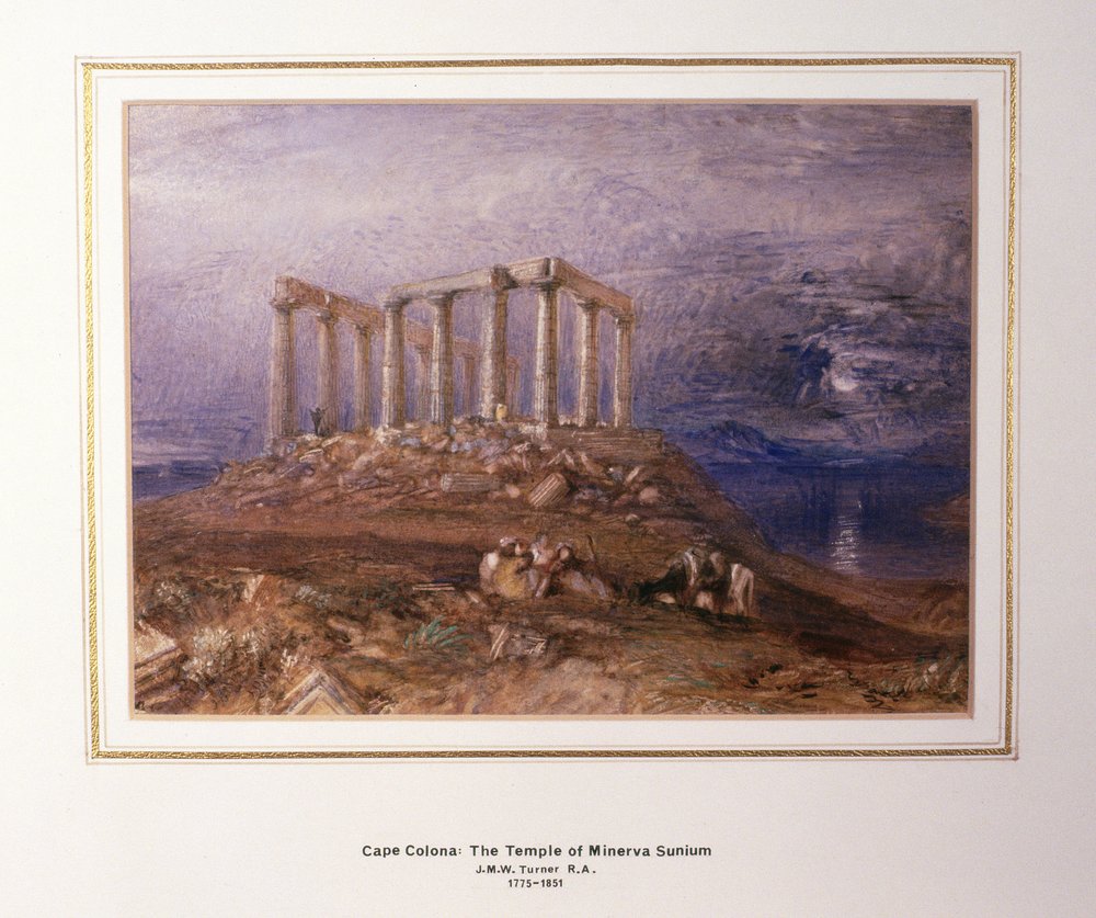 Der Tempel der Minerva in Sunium, Kap Colonna