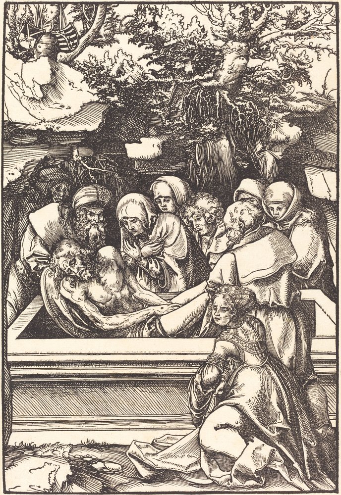 Die Grablegung von Lucas Cranach the Elder: Kunstdruck