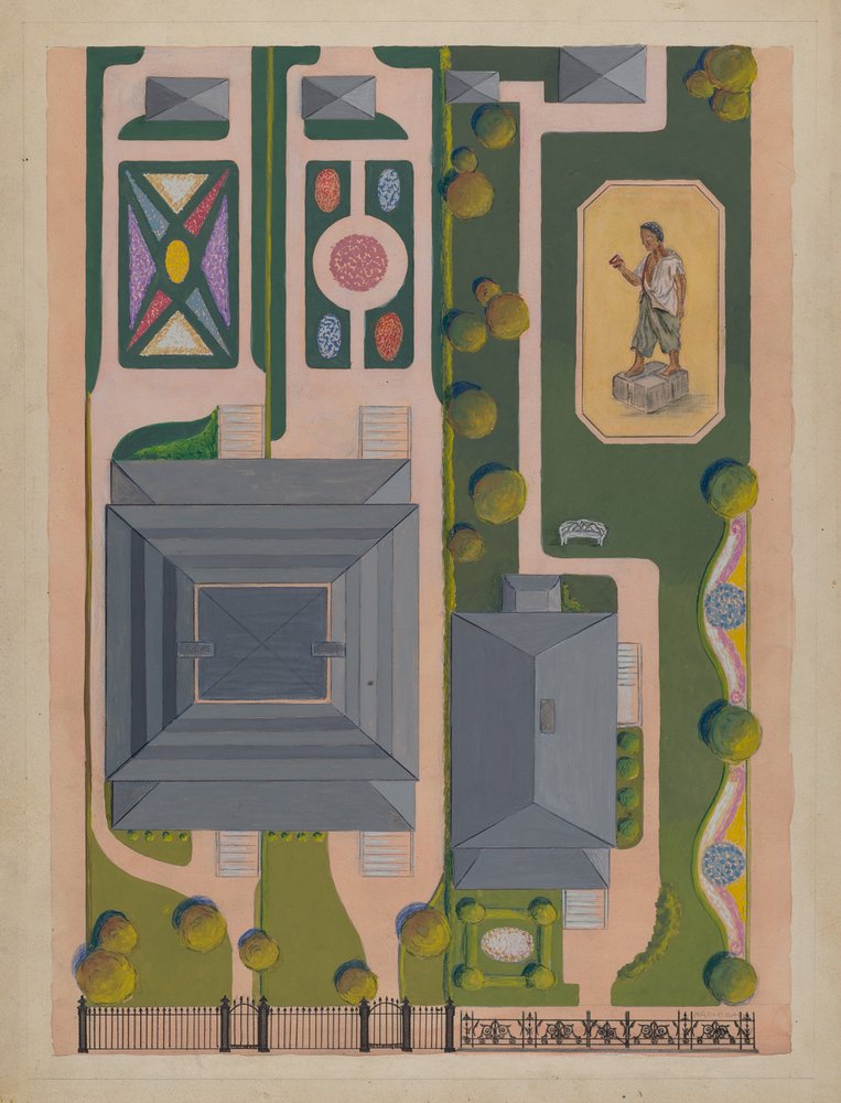 Ward und Green Gardens, ca. 1936 von Meyer Goldbaum