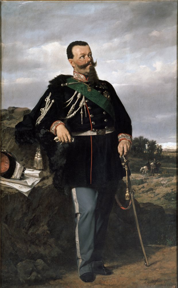 Porträt von Viktor Emanuel II., erster König von Italien