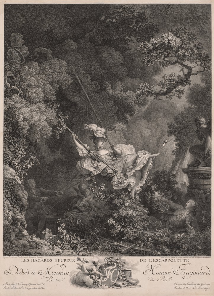 Die Schaukel von Nicolas Delaunay: hochwertiger Kunstdruck