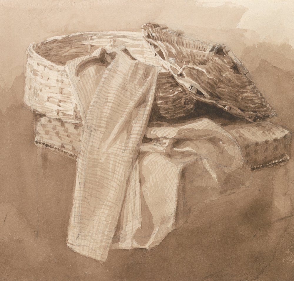 Stillleben - Korb von Peter de Wint: Kunstdruck kaufen