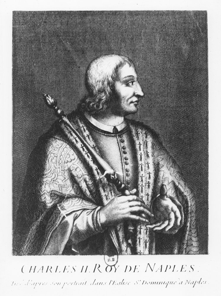Karl II., der Lahme, König von Neapel von Pierre Duflos