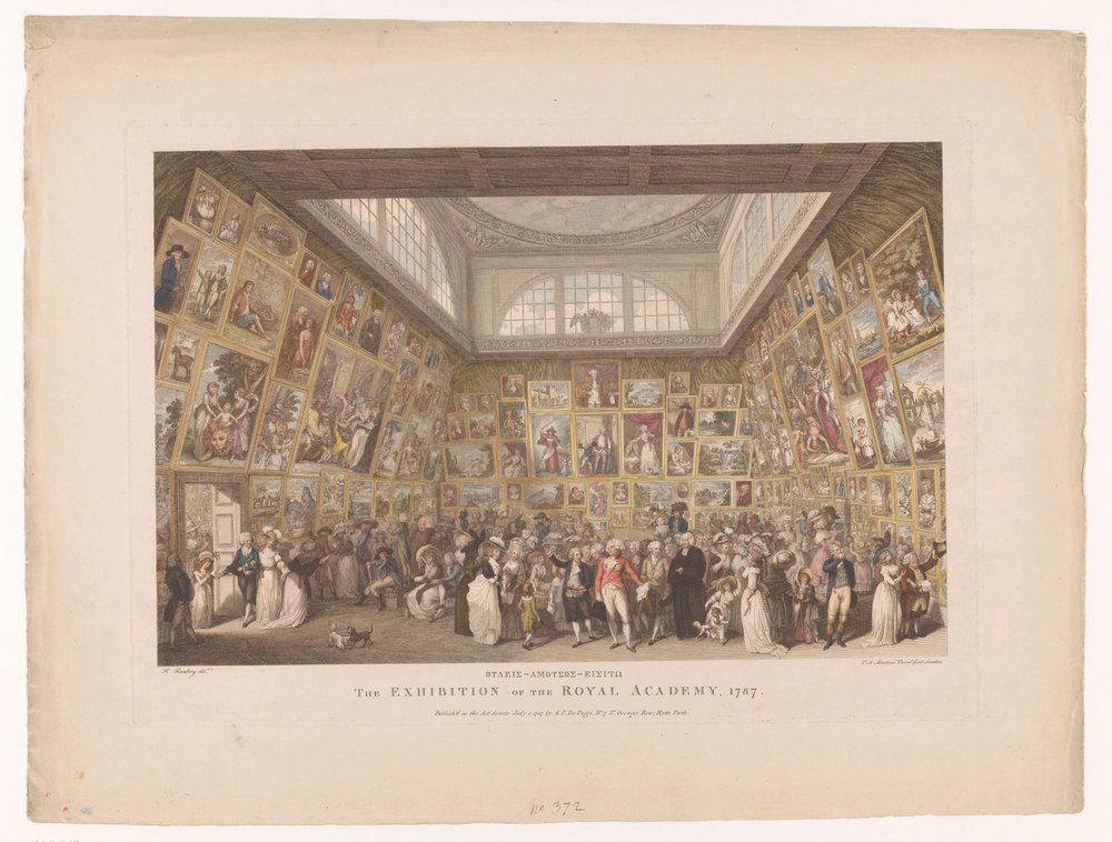 Ausstellung in der Royal Academy in London 1787