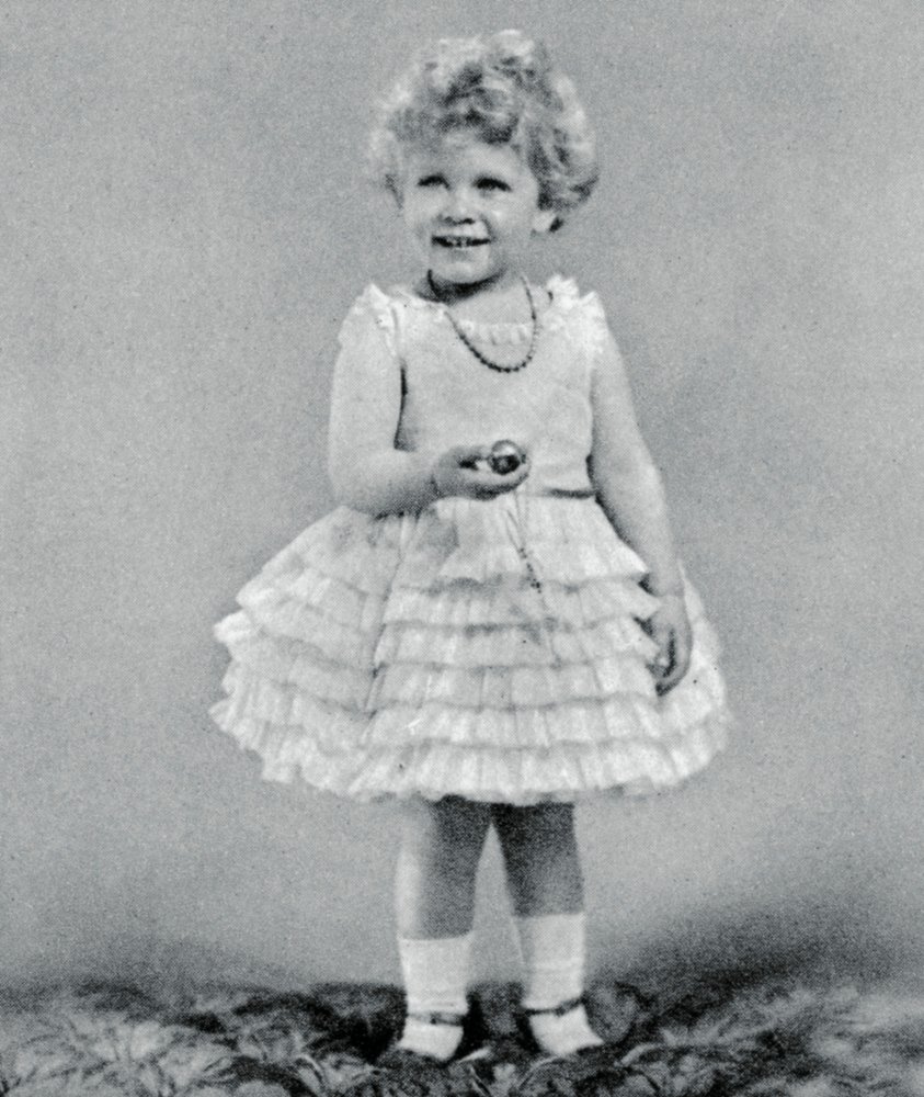 Prinzessin Elizabeth im Alter von zwei Jahren, 1928, 1937