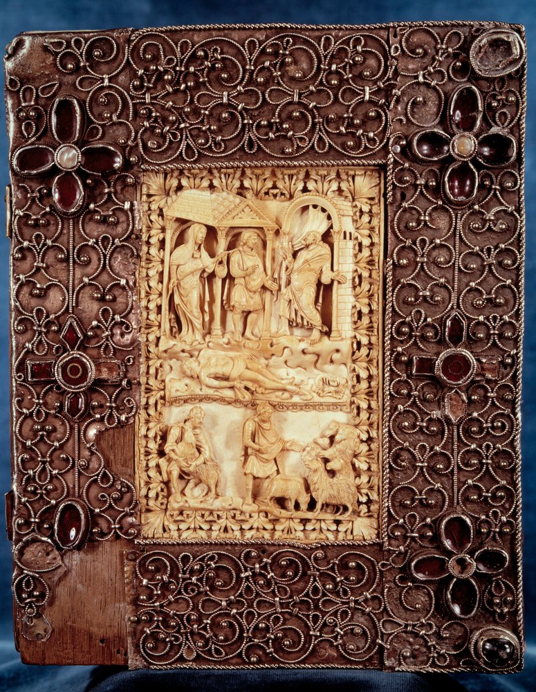 Unteres Gericht des Psalters von Karl dem Kahlen (Karl II ...