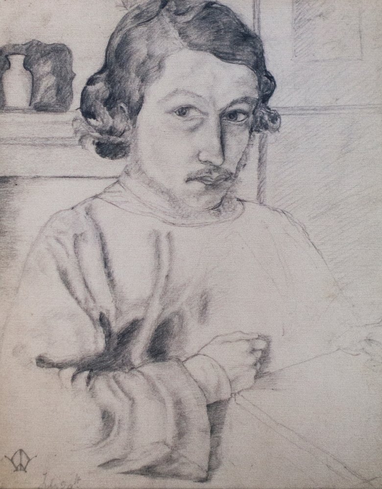 Morris, wie er sich selbst sah, im Alter von 22 Jahren