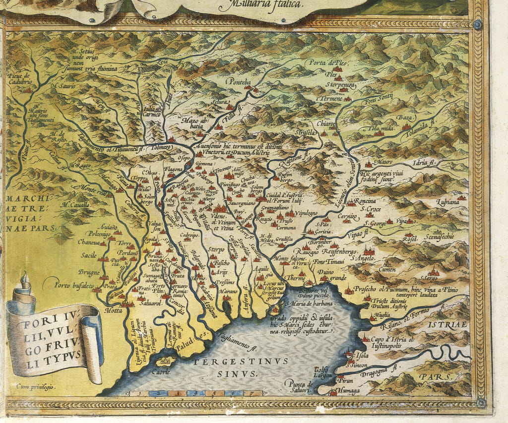 Karte der Region Friaul-Julisch Venetien, aus Theatrum Orbis Terrarum ...