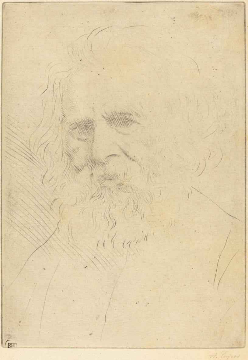 W.H. Longfellow, 1. Platte von Alphonse Legros: Kunstdruck