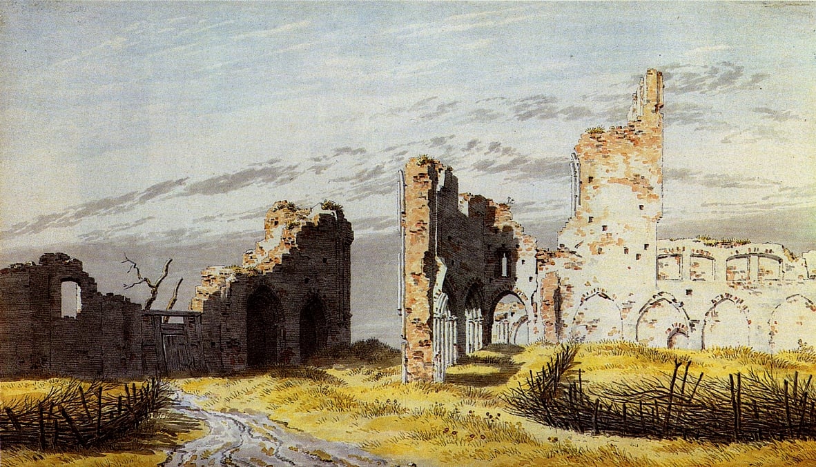 Die Ruine des Klosters Eldena von Caspar David Friedrich
