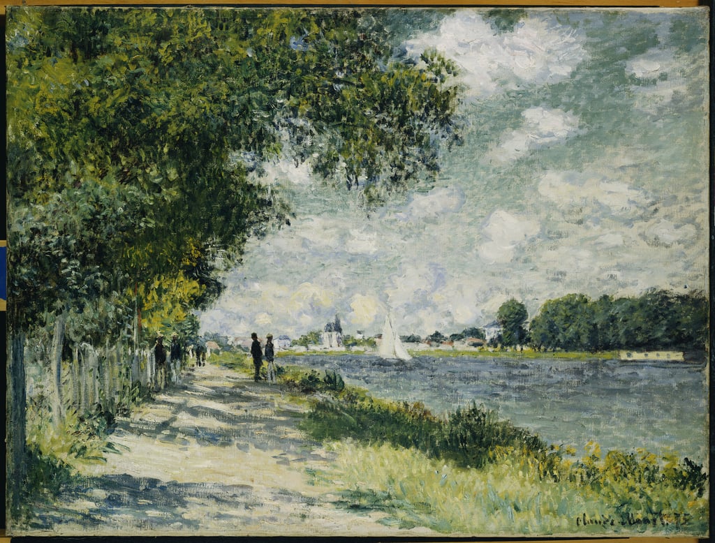 Die Seine bei Argenteuil, 1875 von Claude Monet: Kunstdruck