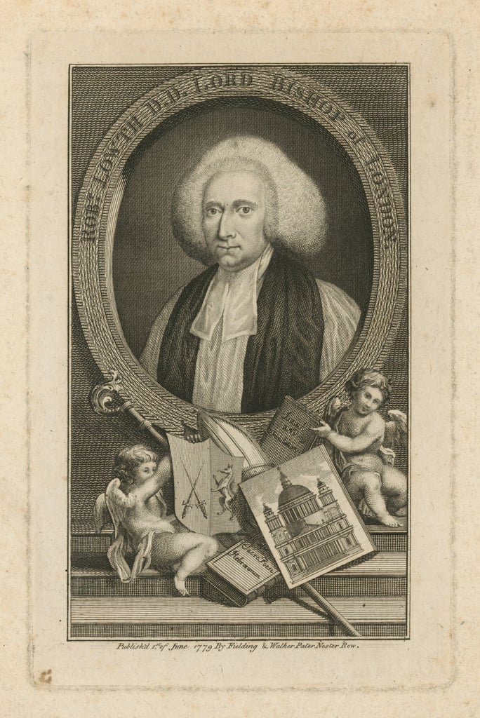 Porträt von Robert Lowth von English School: Kunstdruck