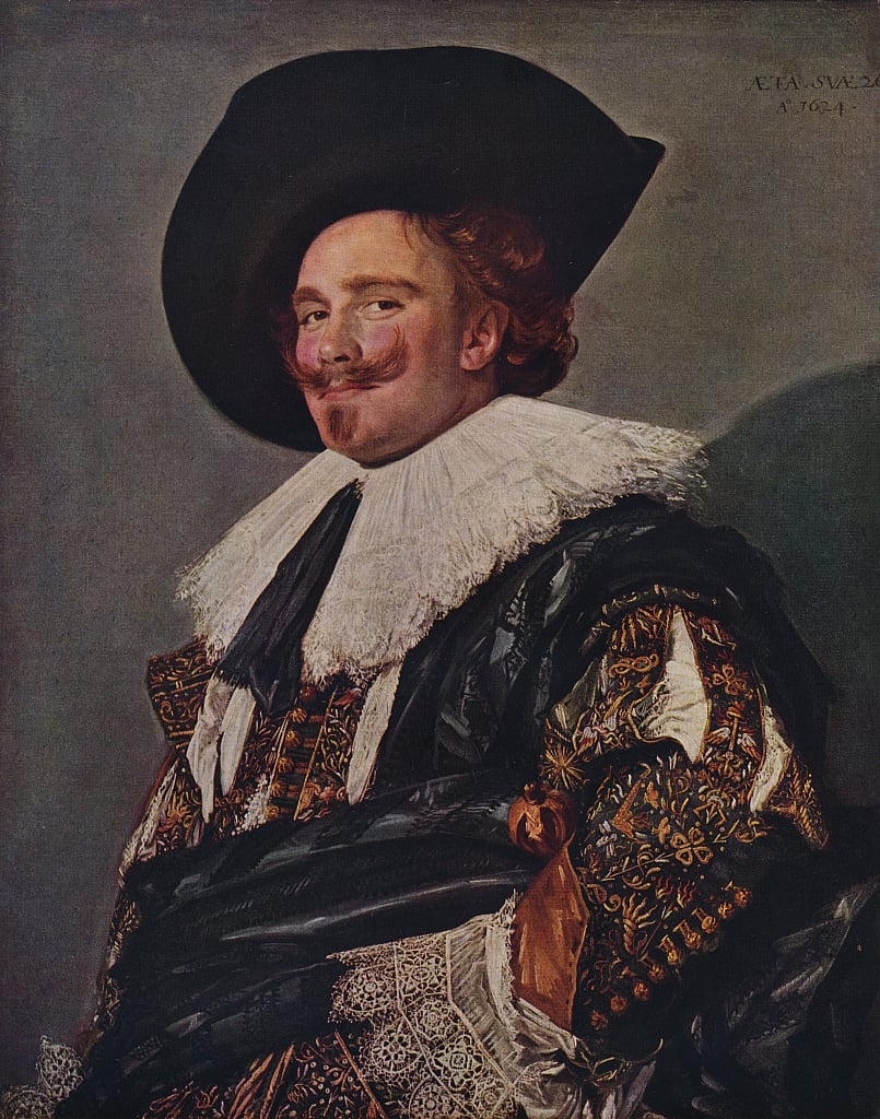 Der lachende Kavalier, 1624 von Frans Hals: Kunstdruck