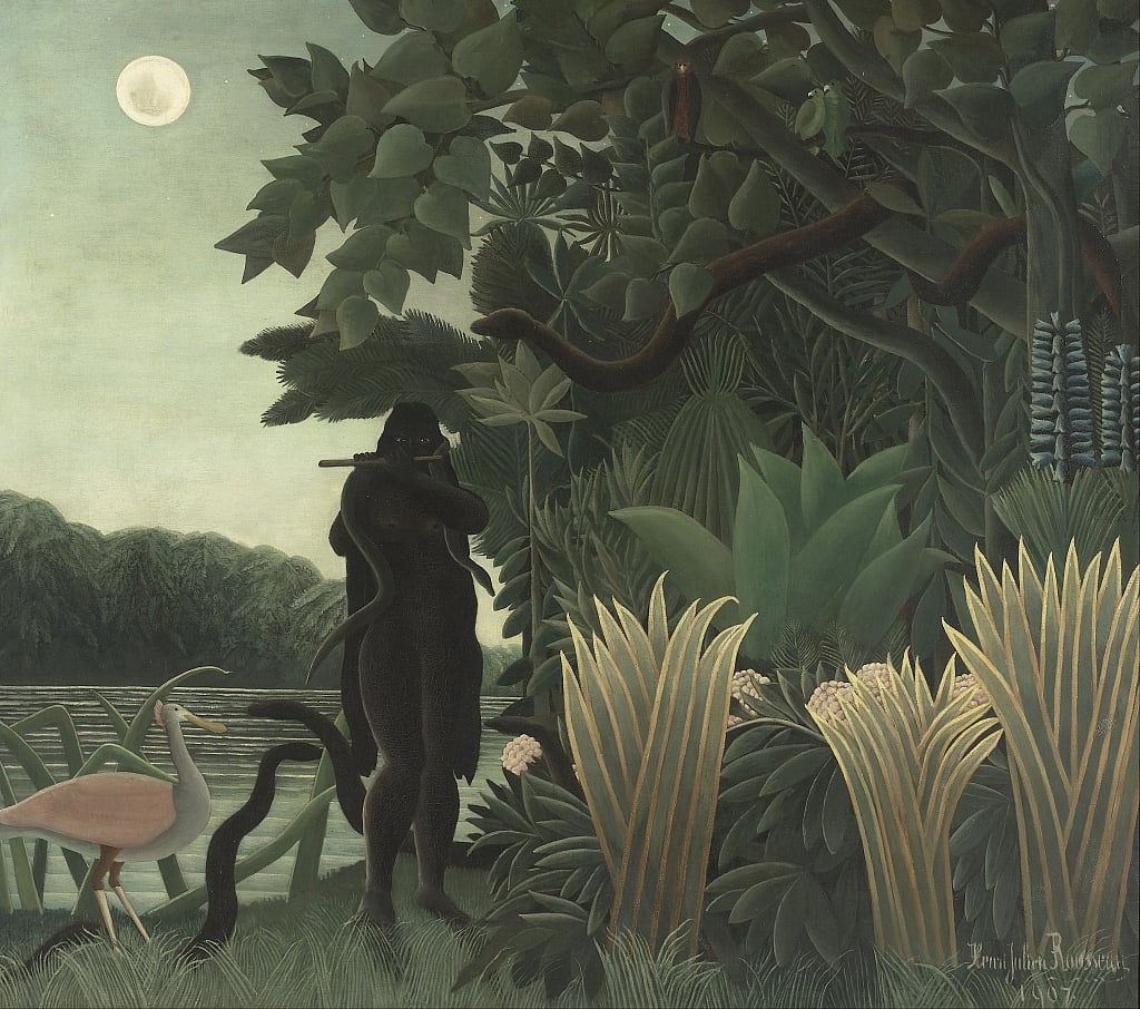 Der Schlangenbeschwörer, 1907 von Henri Rousseau