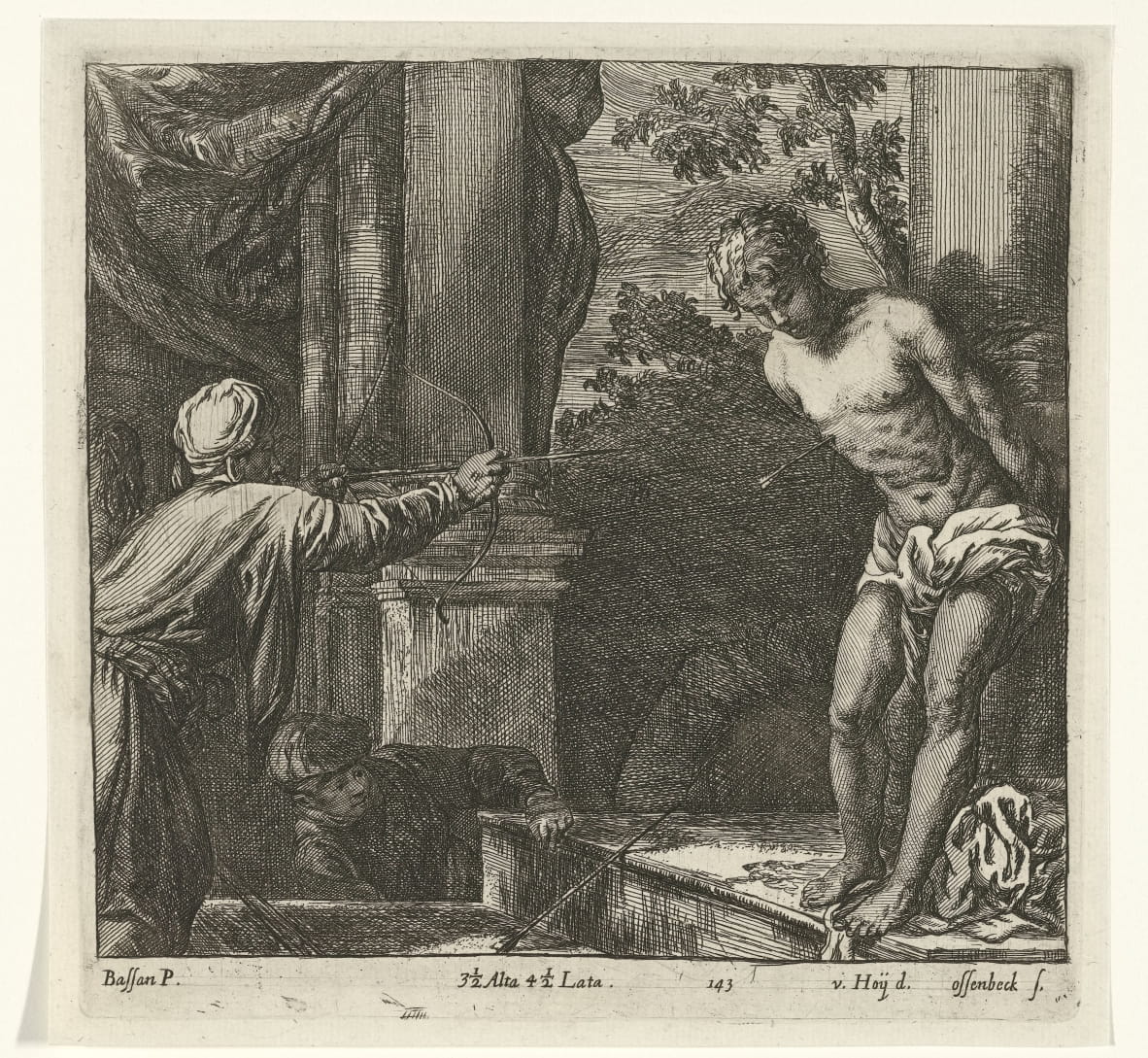 Das Martyrium des Heiligen Sebastian von Jan van Ossenbeeck
