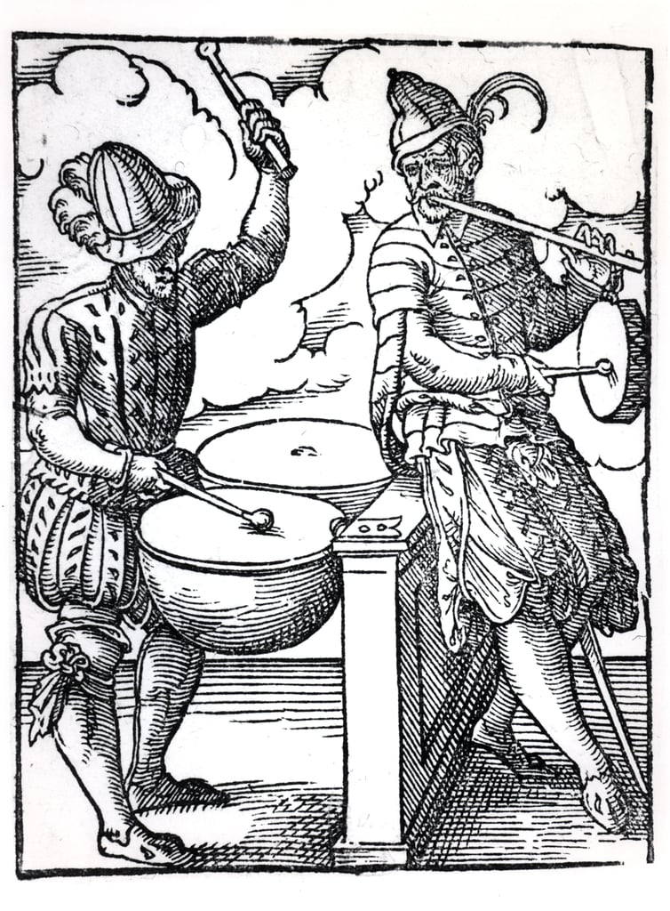 Musiker von Jost Amman: Hochwertigste Kunstreproduktion