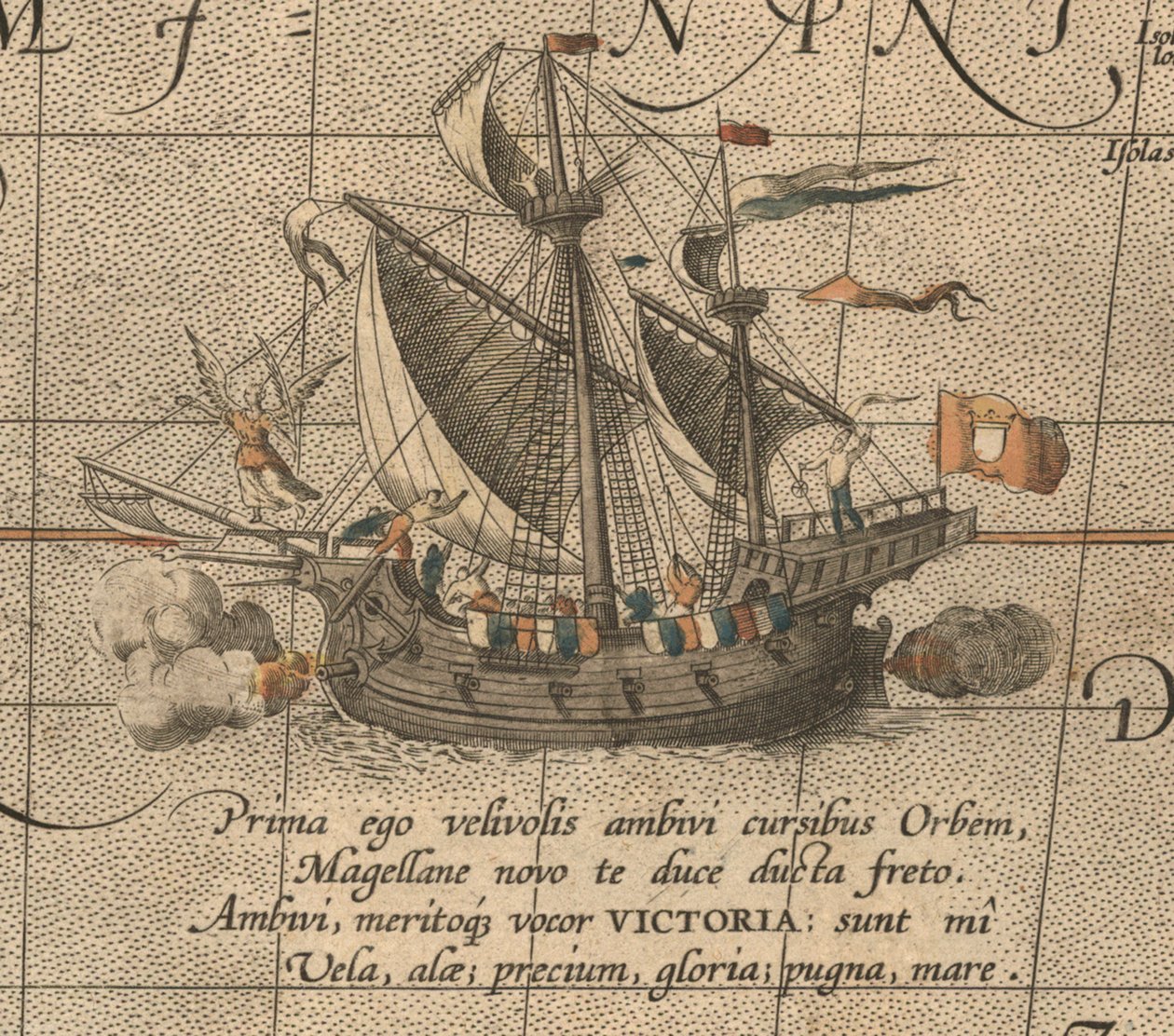 Die Victoria, eine spanische Karacke, Schiff der Armada de Molucca von ...