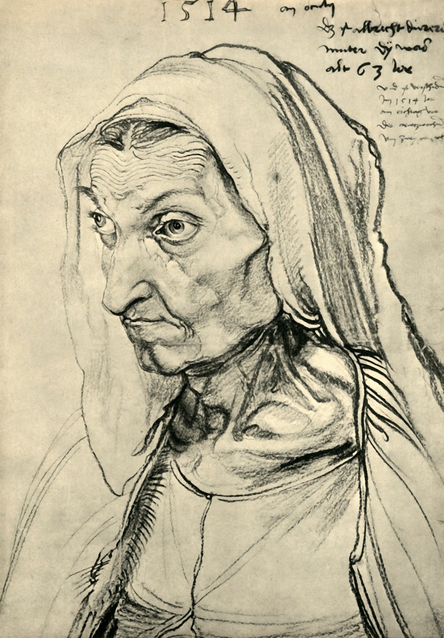 Barbara Dürer, 1514, 1943 von Albrecht Dürer: Kunstdruck