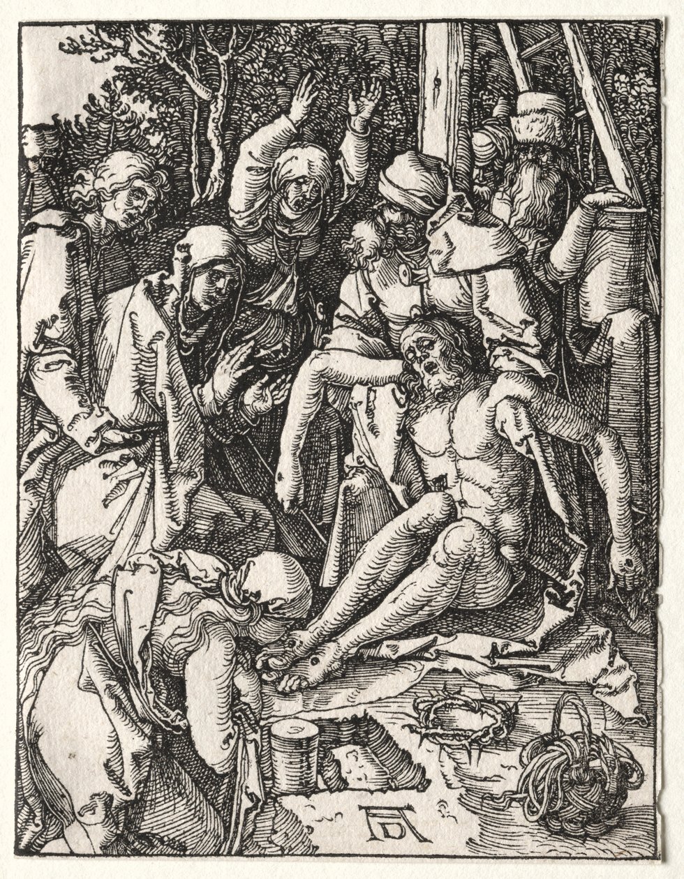 Die Kleine Passion: Beweinung, ca. 1509-1510