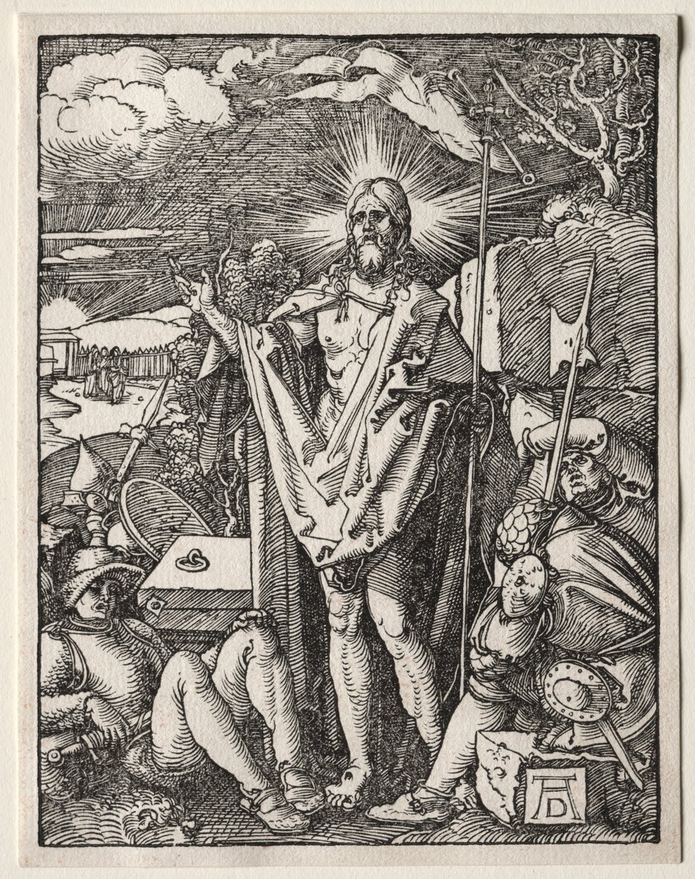 Die Kleine Passion: Die Auferstehung von Albrecht Dürer