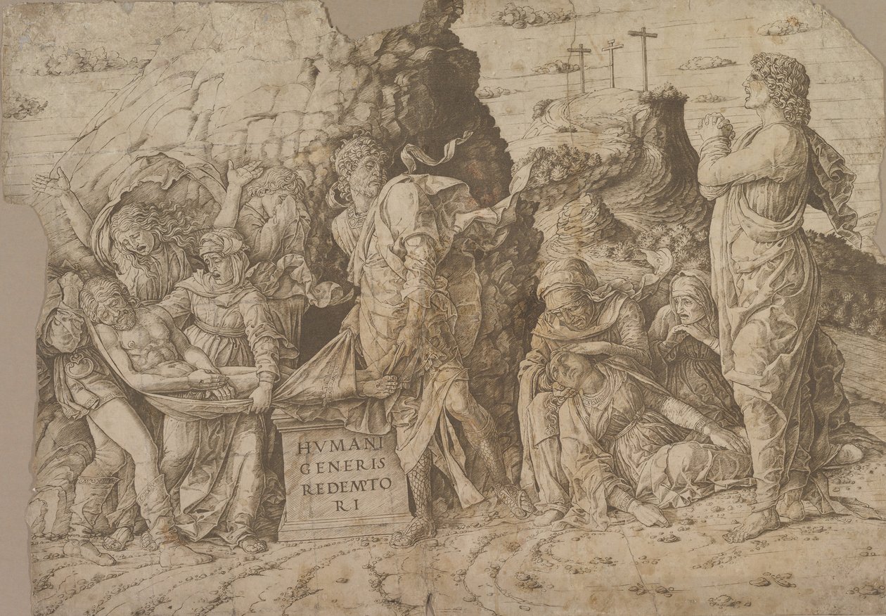 Die Grablegung Christi, ca. 1465-75 von Andrea Mantegna