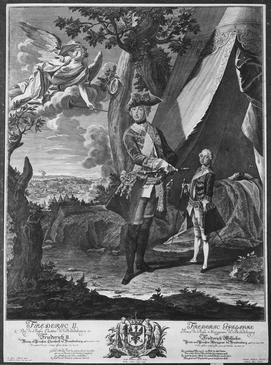 Friedrich II. (1712-86) und sein Neffe Friedrich Wilhelm II. (1744-97 ...