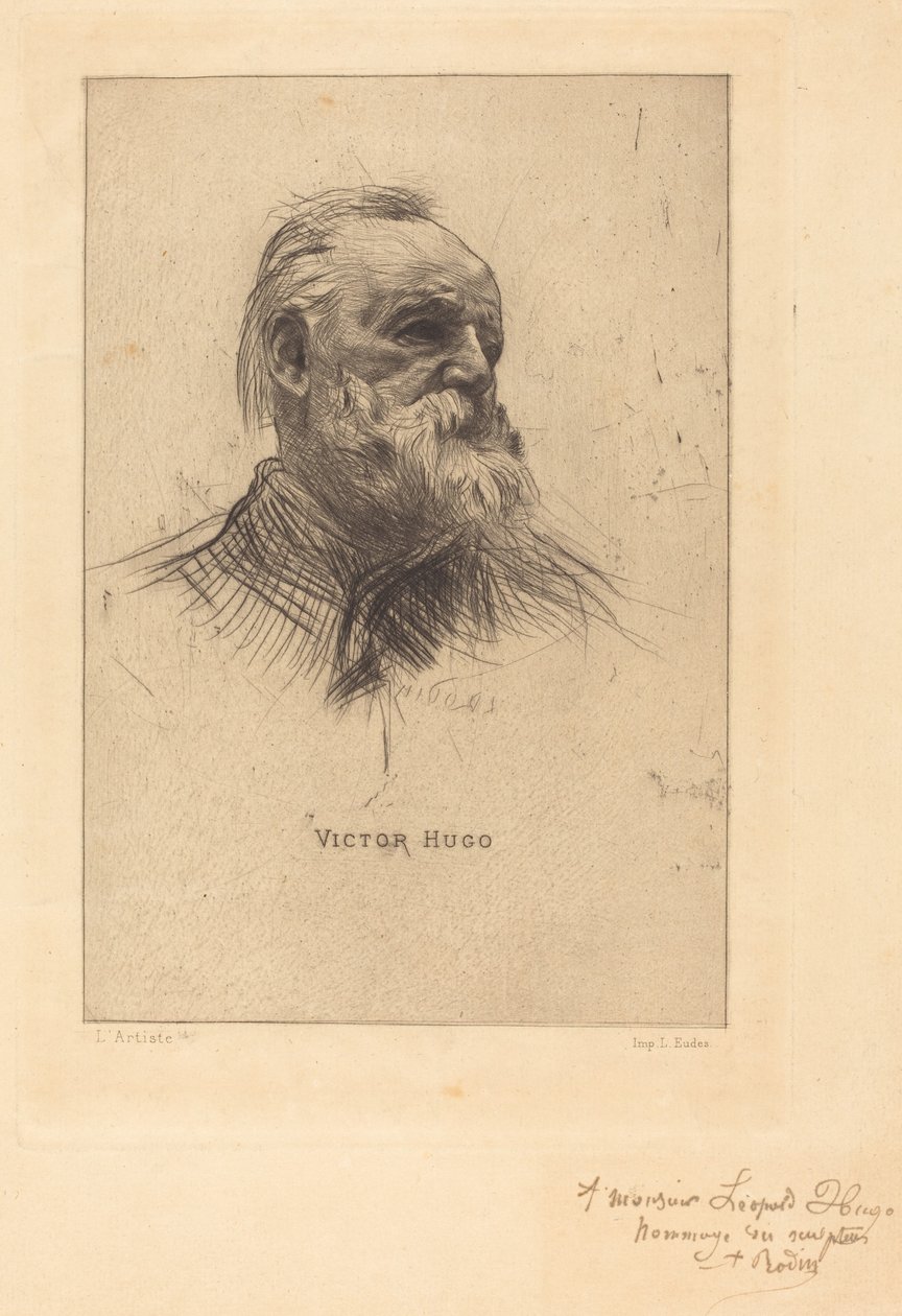 Victor Hugo, Dreiviertelansicht von Auguste Rodin