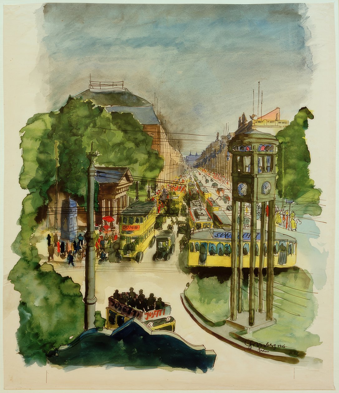 Carl Grossberg, Potsdamer Platz von Carl Grossberg