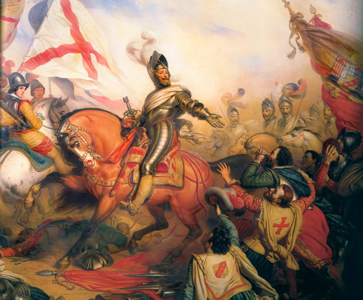 König Heinrich IV. in der Schlacht von Ivry