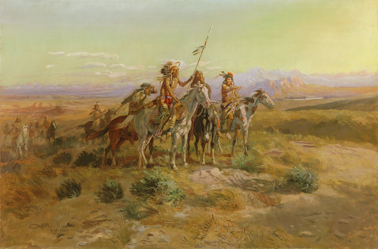 Die Späher, 1902 von Charles Marion Russell: Kunstdruck